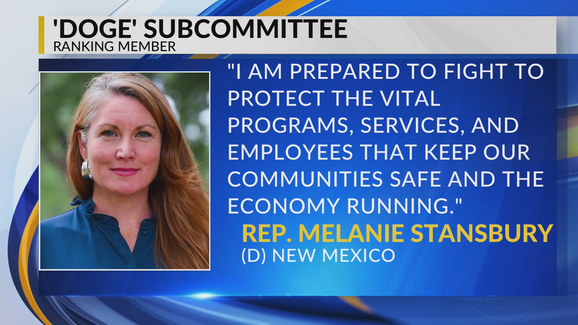 New Mexico Congresswoman Melanie Stansbury joins DOGE subcommittee