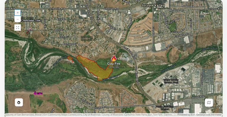 California Wildfire Map Update as Clay Fire Ignites