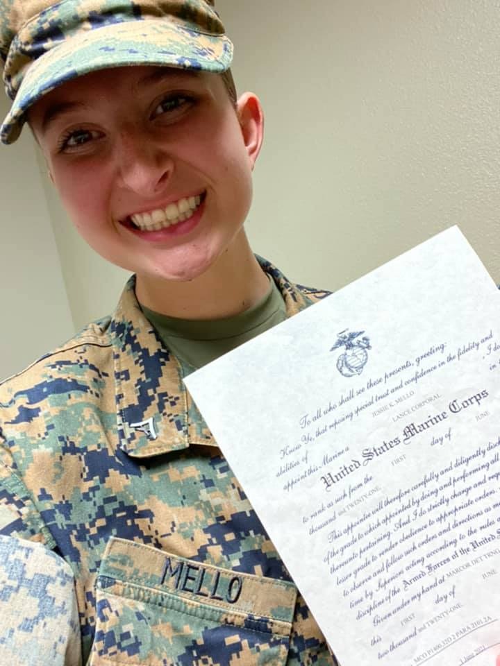 US Marine Jessie Mello killed in freak Colorado skiing accident while ...