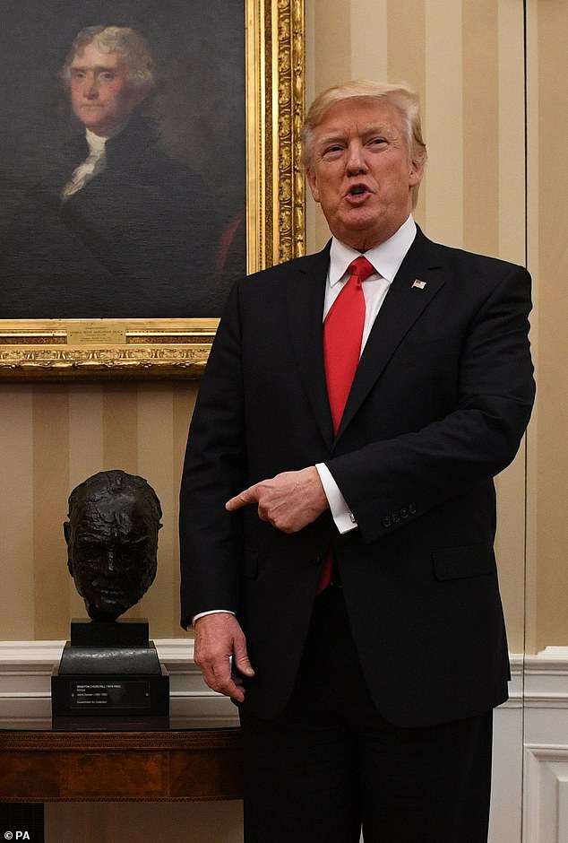 Donald Trump puts Winston Churchill BACK in the Oval Office
