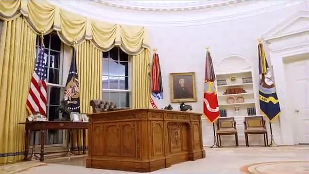 Take a look inside President Trump's Oval Office