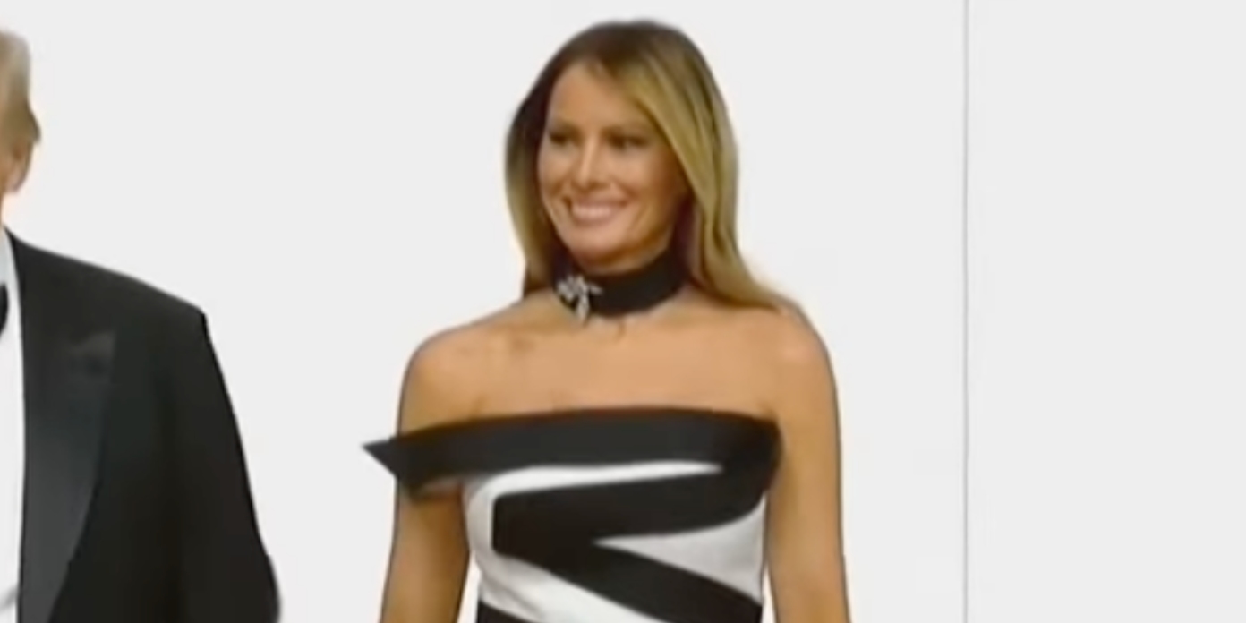 The French designer behind Melania Trump's iconic inauguration ball dress