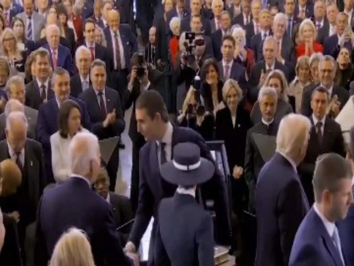 What did Barron Trump whisper in Joe Biden's ear at Trump inauguration ... What did Barron Trump whisper in Joe Biden's ear at Trump inauguration ...