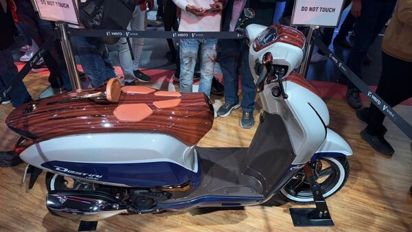 Hero Destini 125 Azure Concept showcased at Bharat Mobility 2025