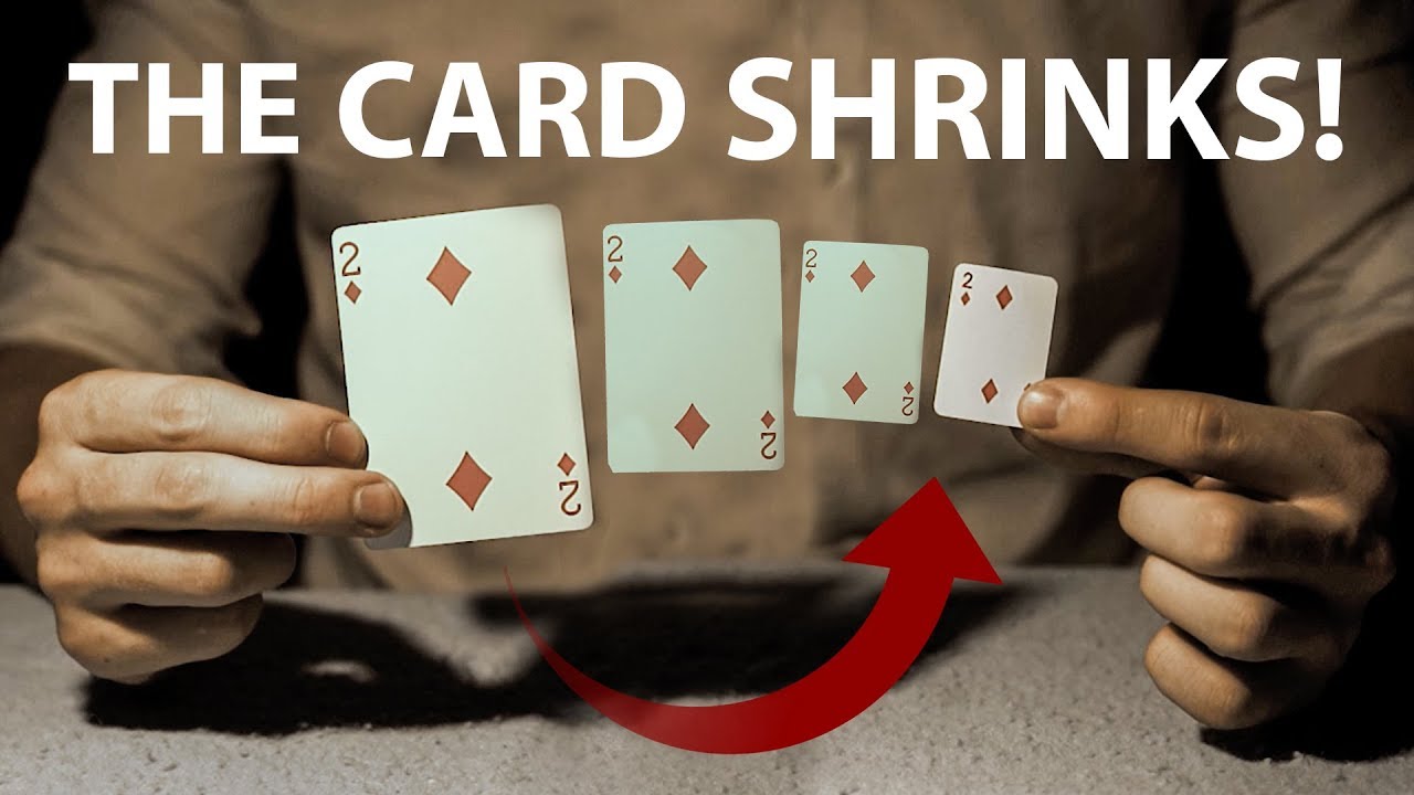 The IMPOSSIBLE Shrinking Card Magic Trick | Revealed