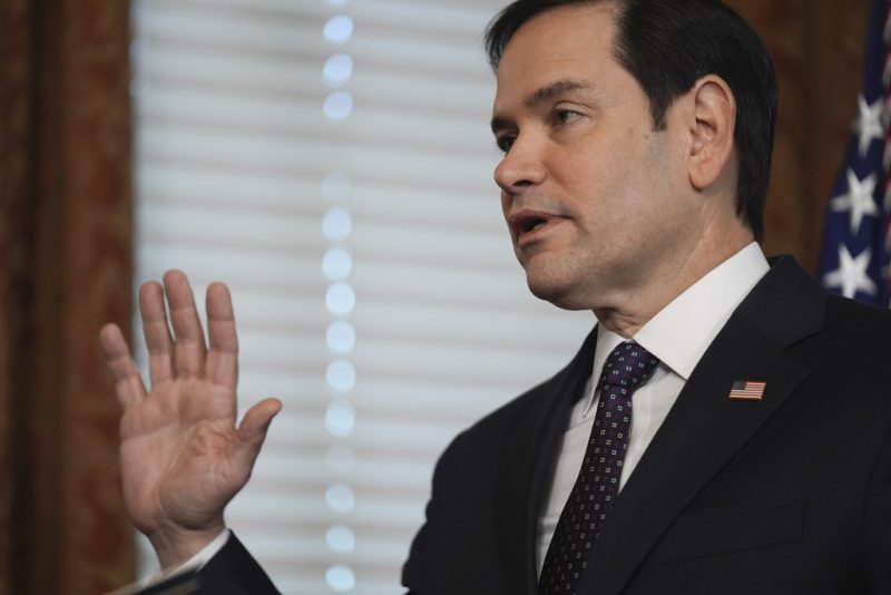 Marco Rubio sworn in as secretary of state