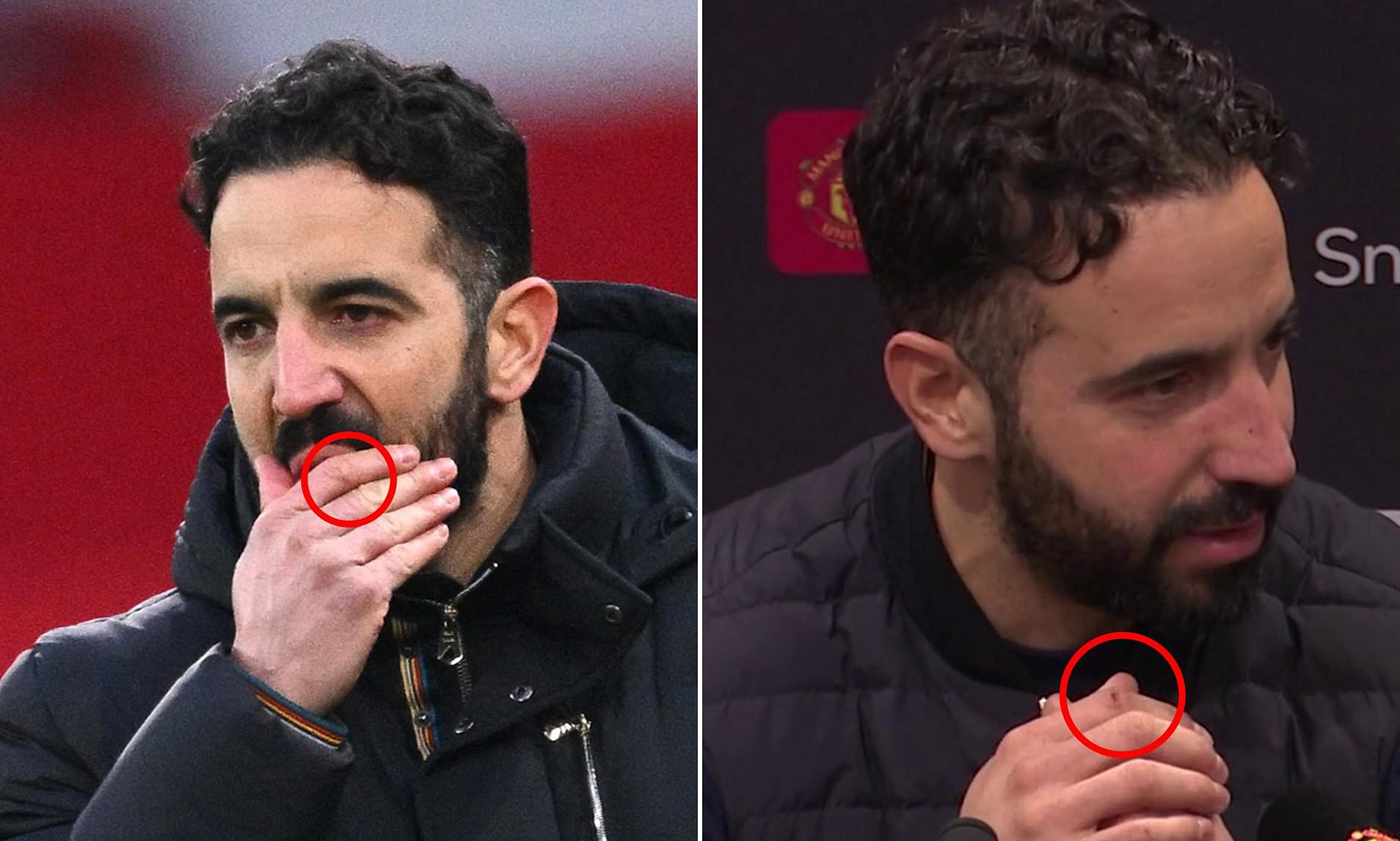 Is this the proof that shows Ruben Amorim really DID smash a TV in Man ...