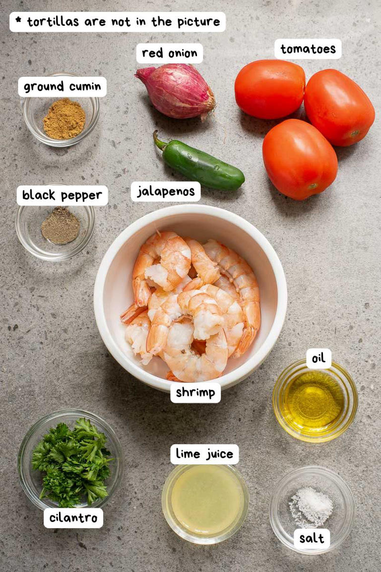 Zesty Cilantro Lime Shrimp Tacos with Homemade Tomato Salsa