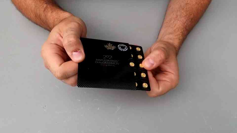 Prepper Fractional Gold Coins - 2021 25x1 gram Gold Maplegram25