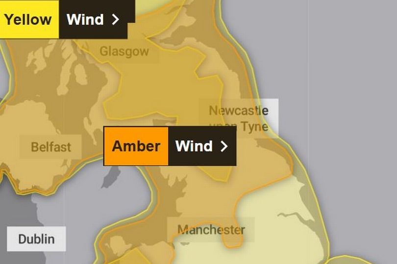Met Office issues rare amber warning as Storm Éowyn heads for North ...