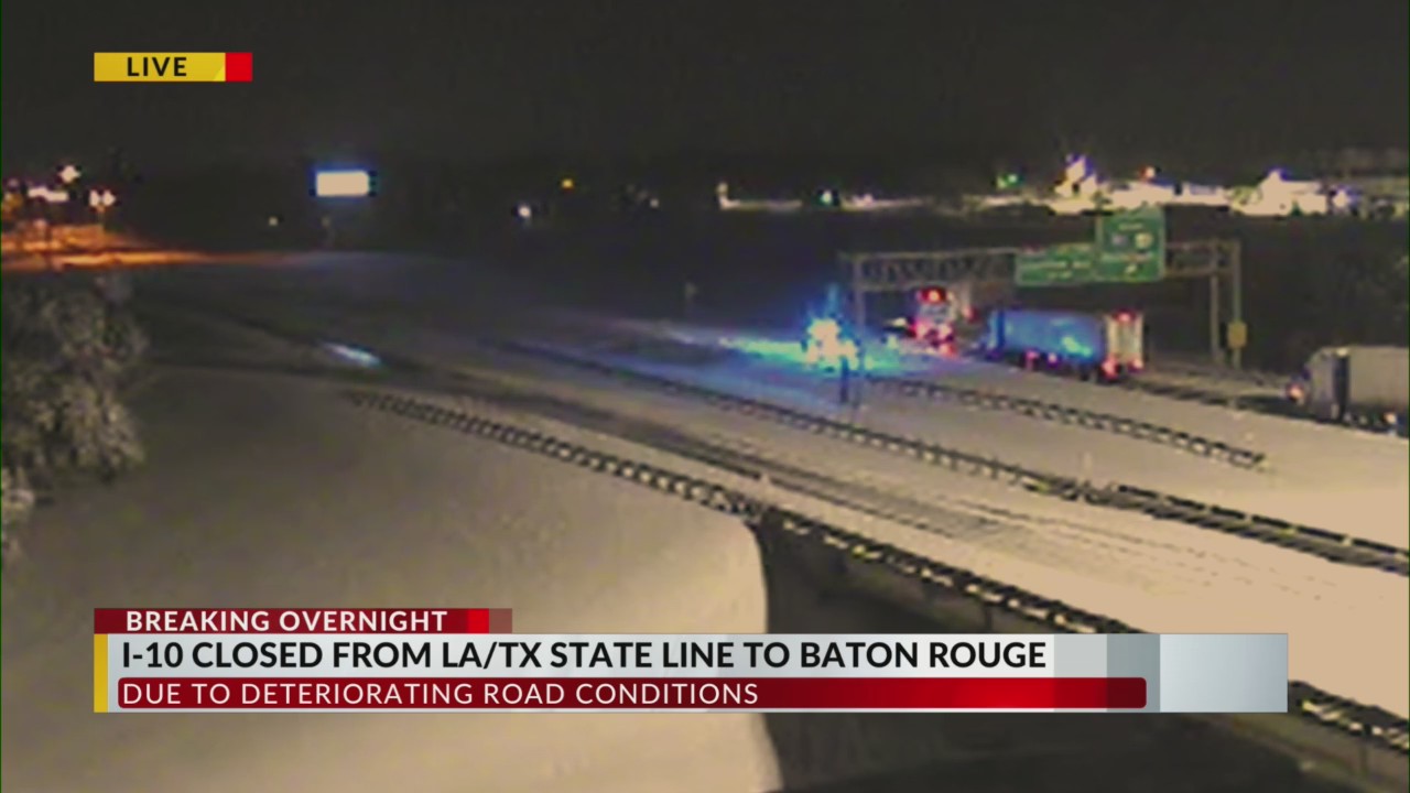 LaDOTD closes I-10 from Louisiana-Texas State Line to Baton Rouge due ...