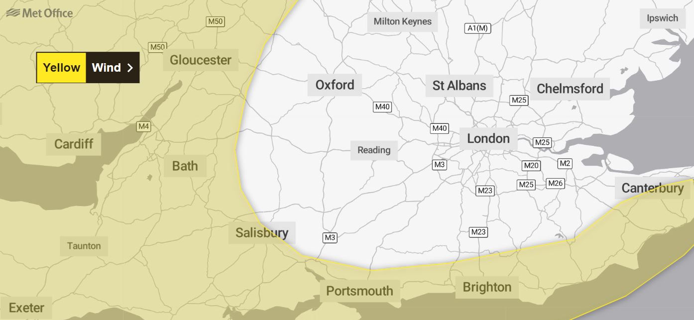 London weather forecast latest: Will Storm Éowyn hit the capital?