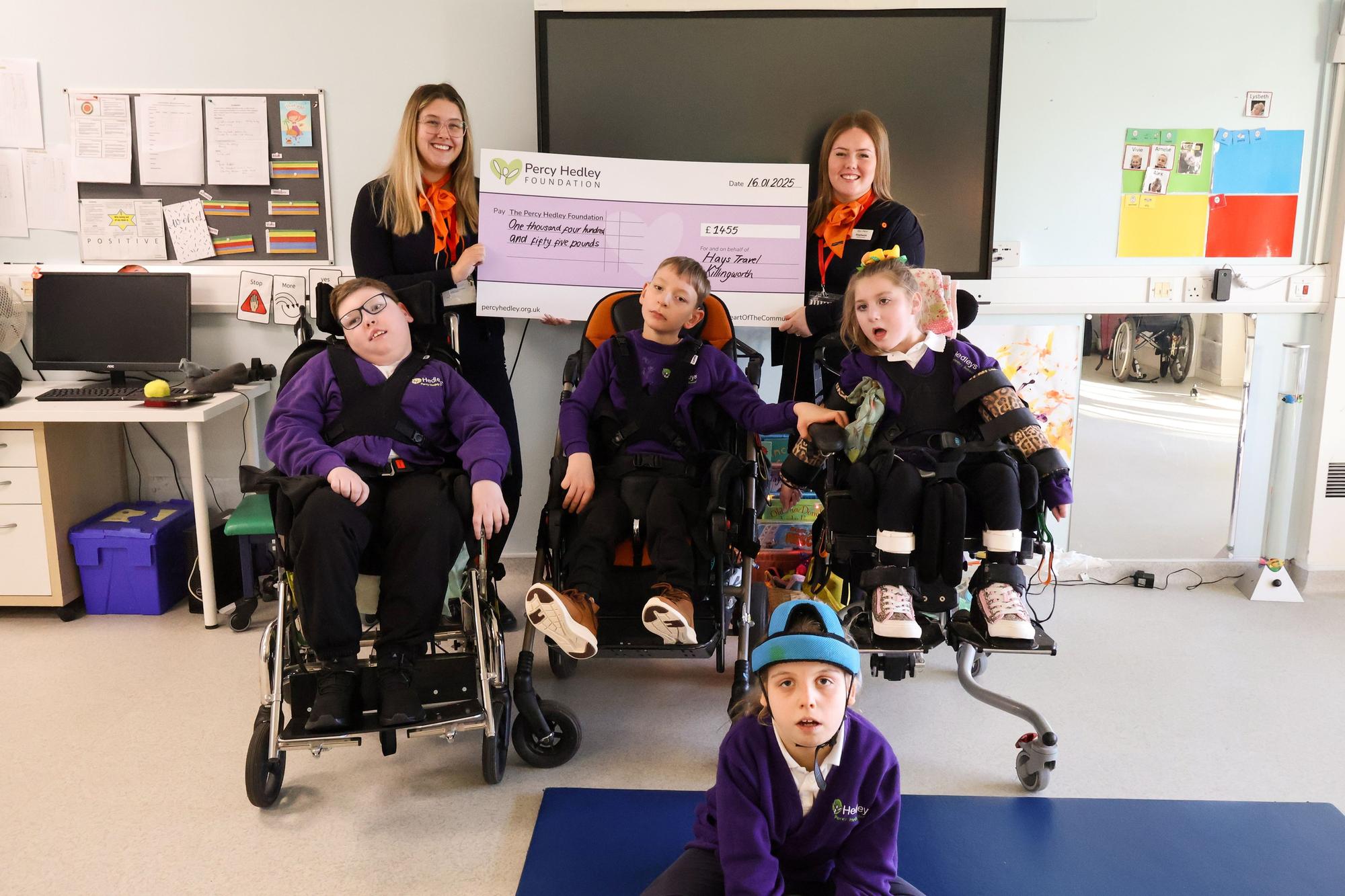 Hays Travel Killingworth raises £1,445 for Percy Hedley School’s ...