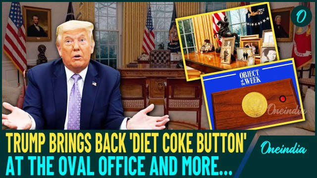 Inside Trump’s Transformed Oval Office | Return of the Diet Coke Button ...