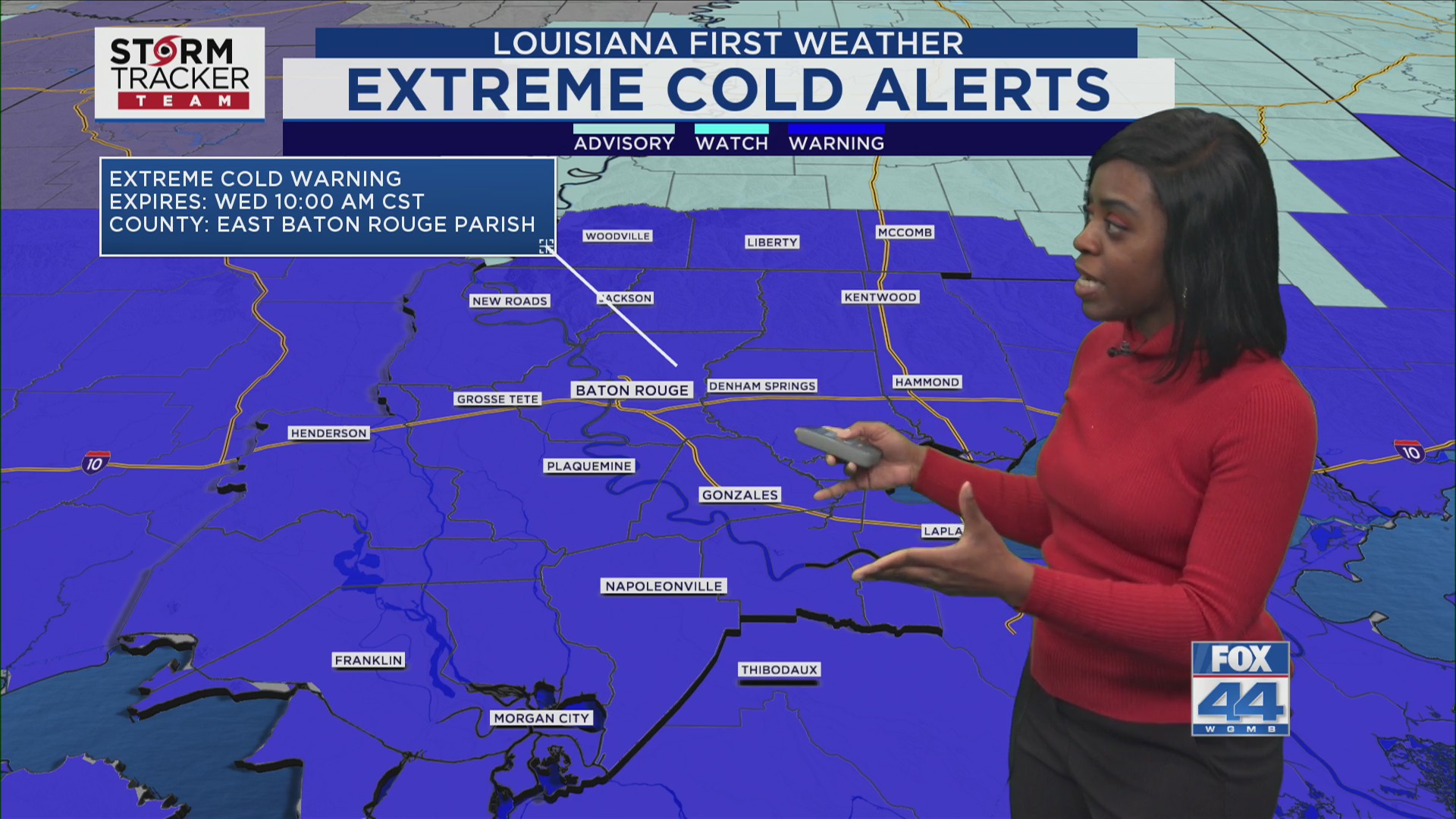 Wednesday Morning Forecast for Baton Rouge 1-22-25: Mostly Sunny ...