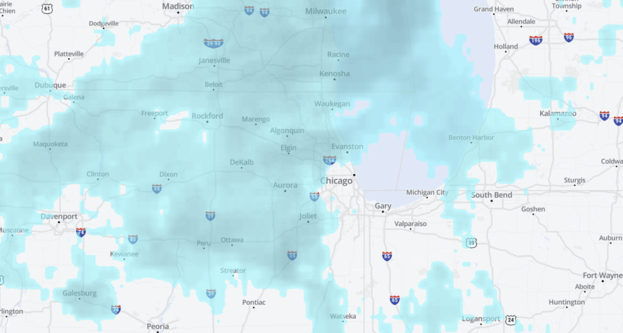 Live radar: Track snow, road conditions across the Chicago area