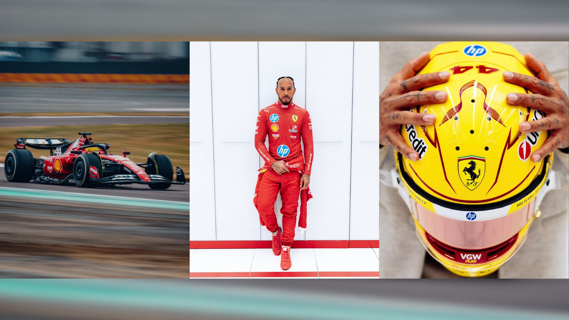 Seeing Red: Lewis Hamilton Suits Up To Drive His First Ferrari F1 Car