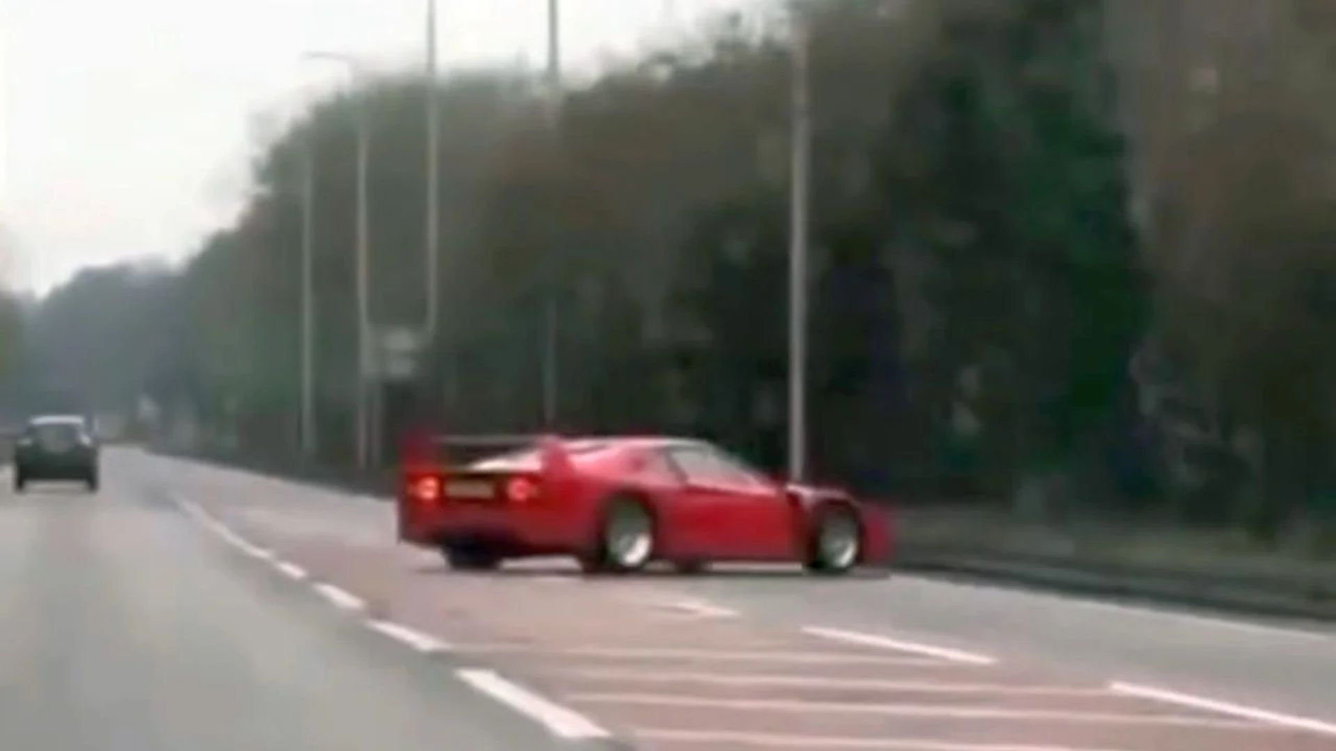 Ferrari F40 Test Drive Ends in Dramatic Crash, Caught on Video