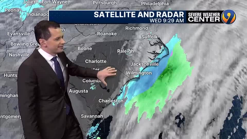 Wednesday afternoon forecast update with Meteorologist Joe Puma