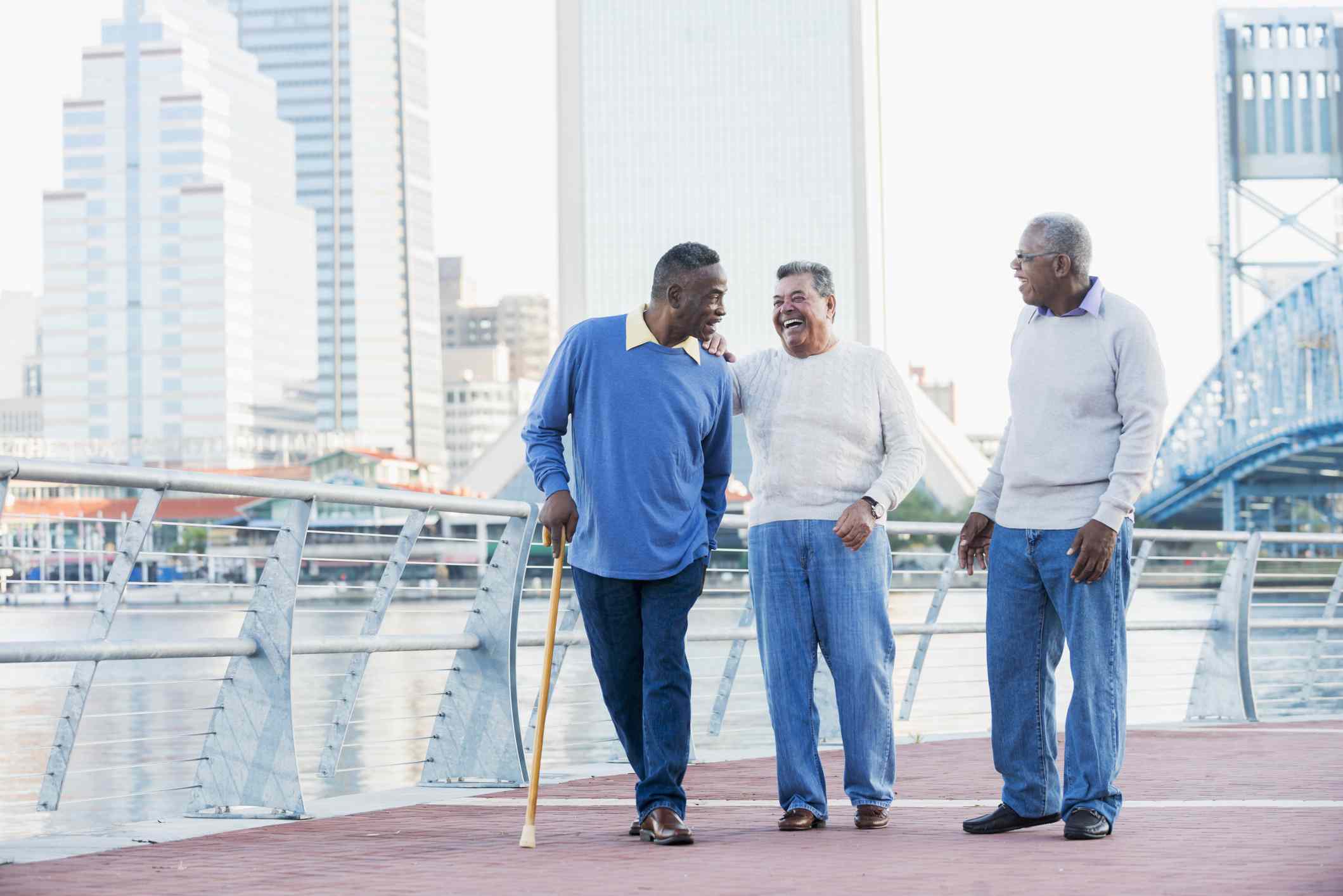 How to safely walk with a cane