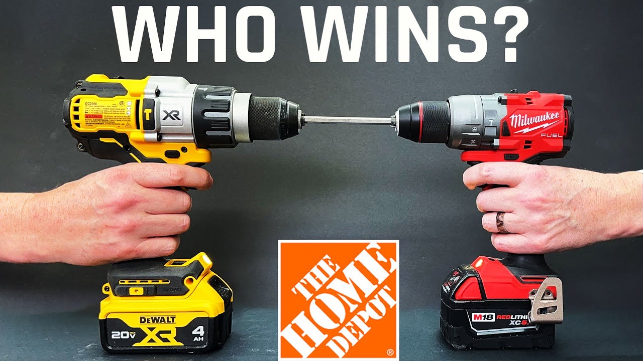Testing the BEST DRILLS at Home Depot: Milwaukee, Makita, DeWalt, Ryobi ...