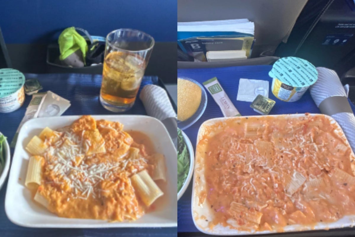 Plane passenger reveals major ‘downgrade’ in food quality between two ...