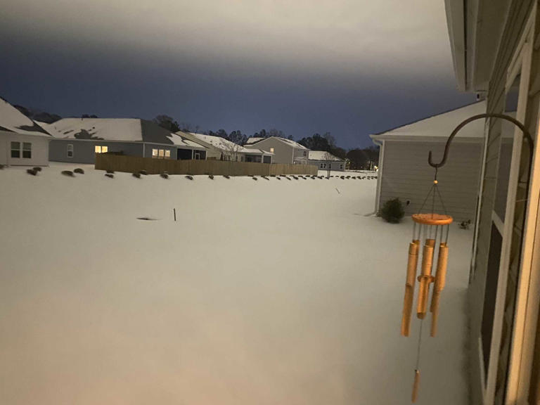 Preliminary snow total reports across South Carolina