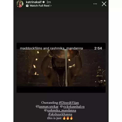 Katrina Kaif REACTS to trailer of Vicky Kaushal starrer 'Chhaava ... Katrina Kaif REACTS to trailer of Vicky Kaushal starrer 'Chhaava ...