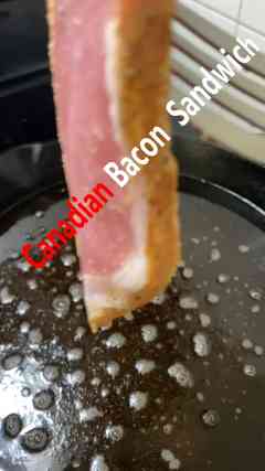 Canadian Bacon Sandwich