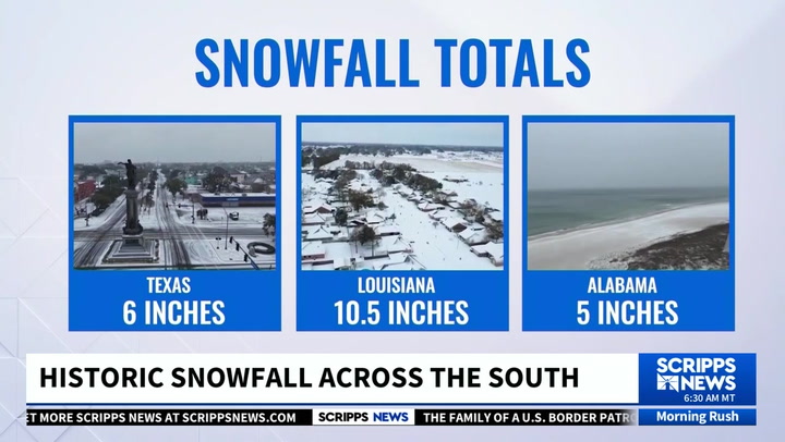 Unprecedented Snowfall Hits Southern States, Record-Breaking Weather Ensues