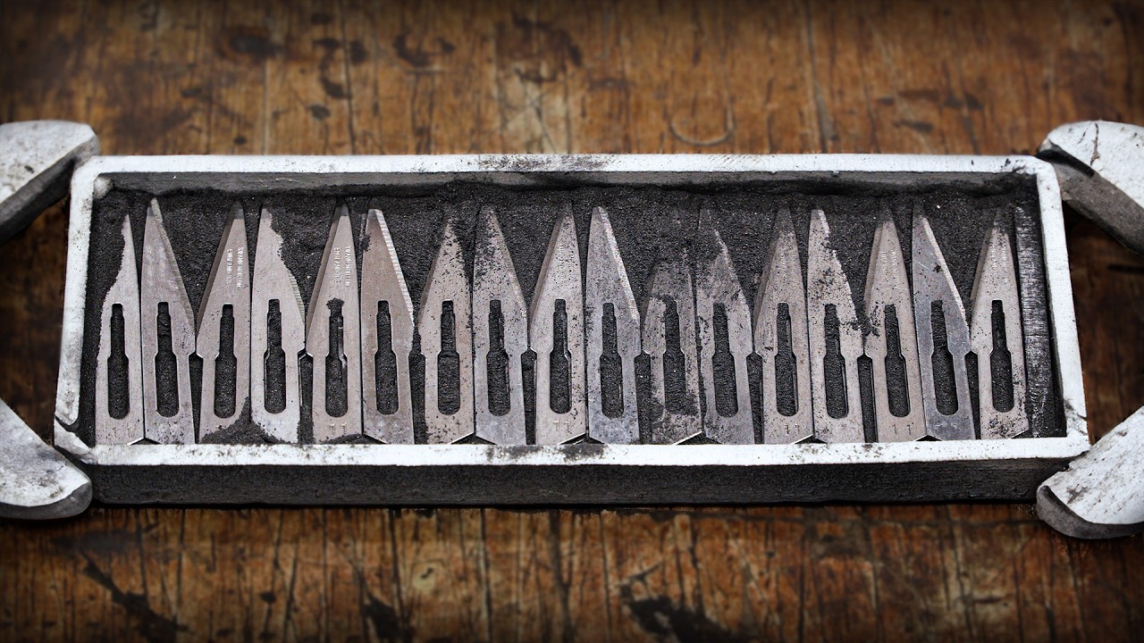 Damascus Steel of Stacked Surgical Blades *Experiment*