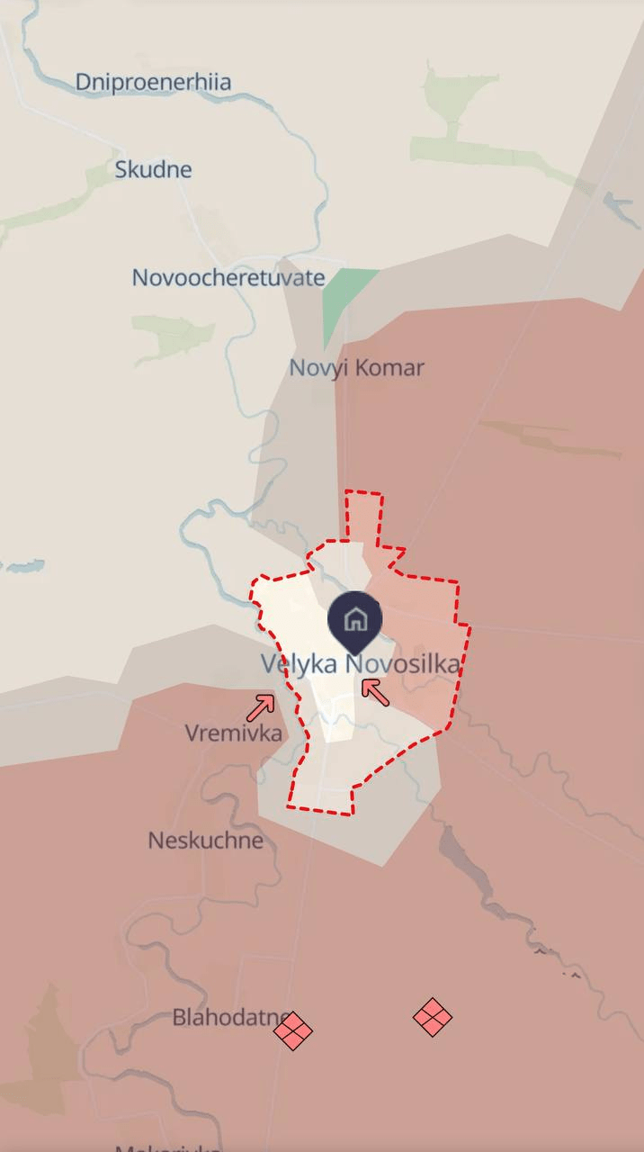 Ukraine's Forces assess risk of encirclement of Velyka Novosilka ...