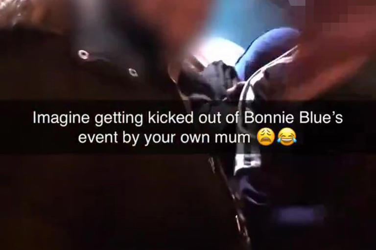 Mom's distress as she finds son in queue for Bonnie Blue with horrified ...