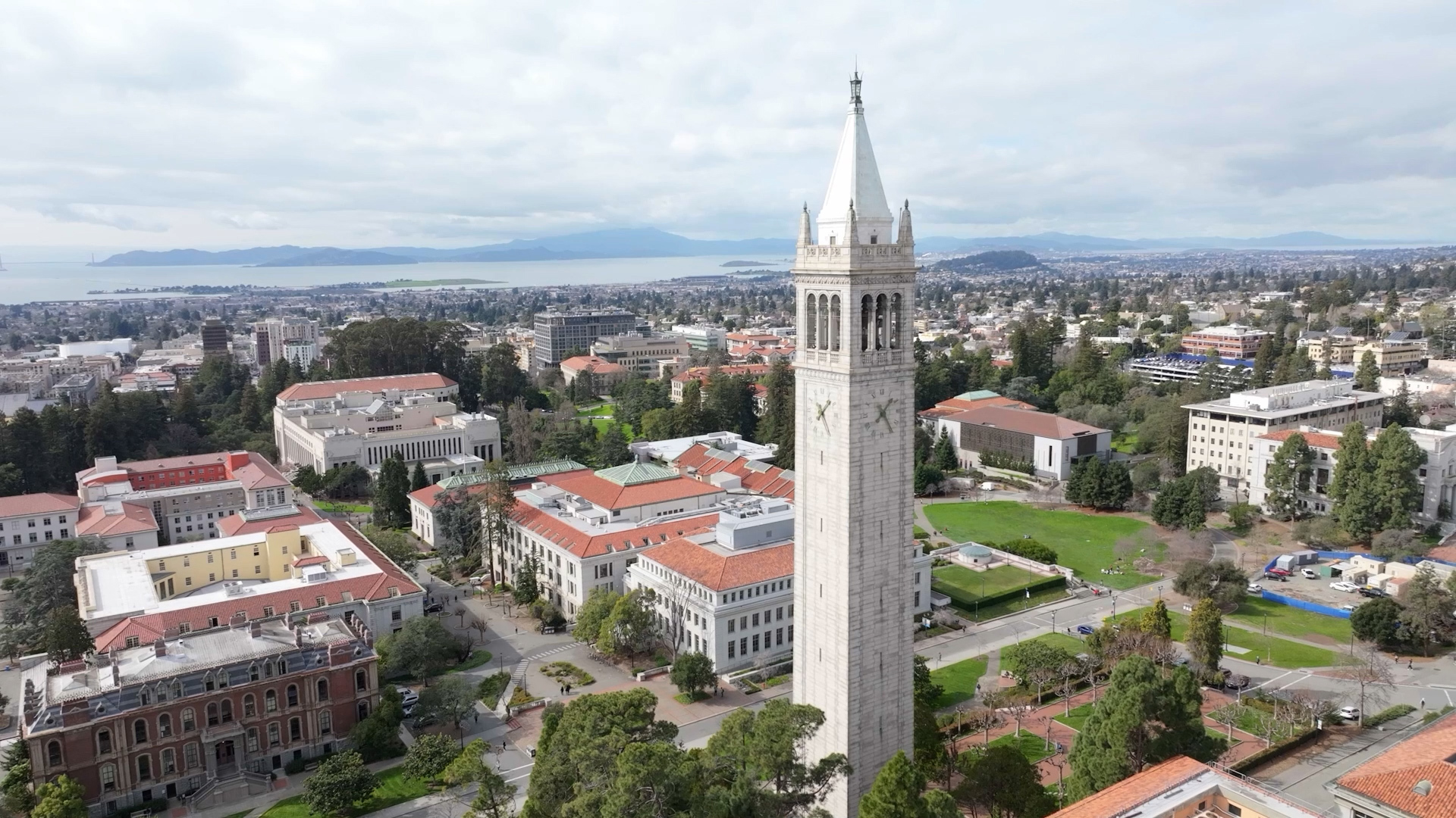Head to UC Berkeley's campus to get a view above The Campanile | Above California