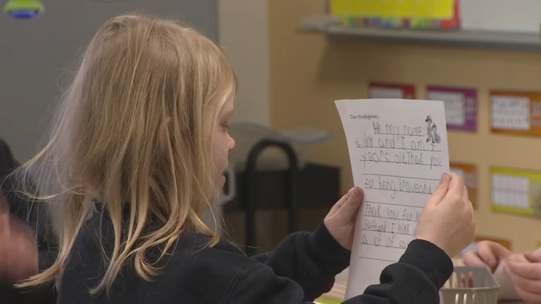 Philly students write thank you letters to firefighters battling ...