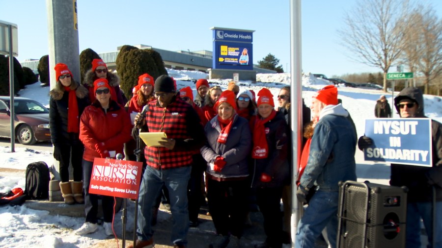 ‘We have to stay competitive’: Oneida Health nurses hold ‘speak out ...