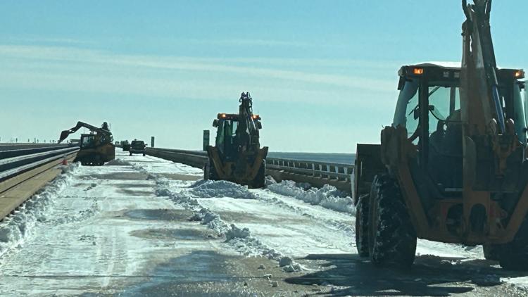 When do state and city officials expect roadways to be open again?