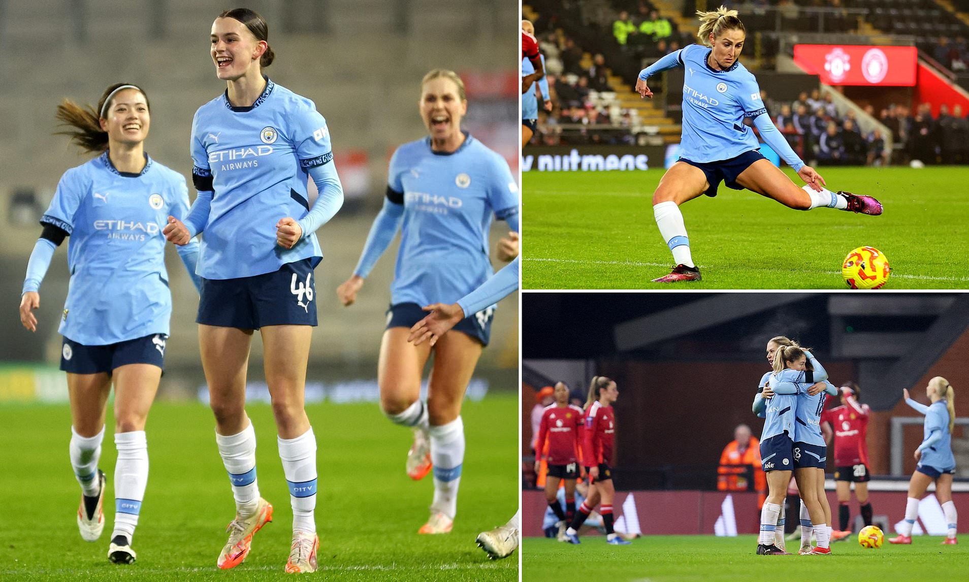 Man United 1-2 Man City: Visitors hit back after Sunday's WSL defeat to ...