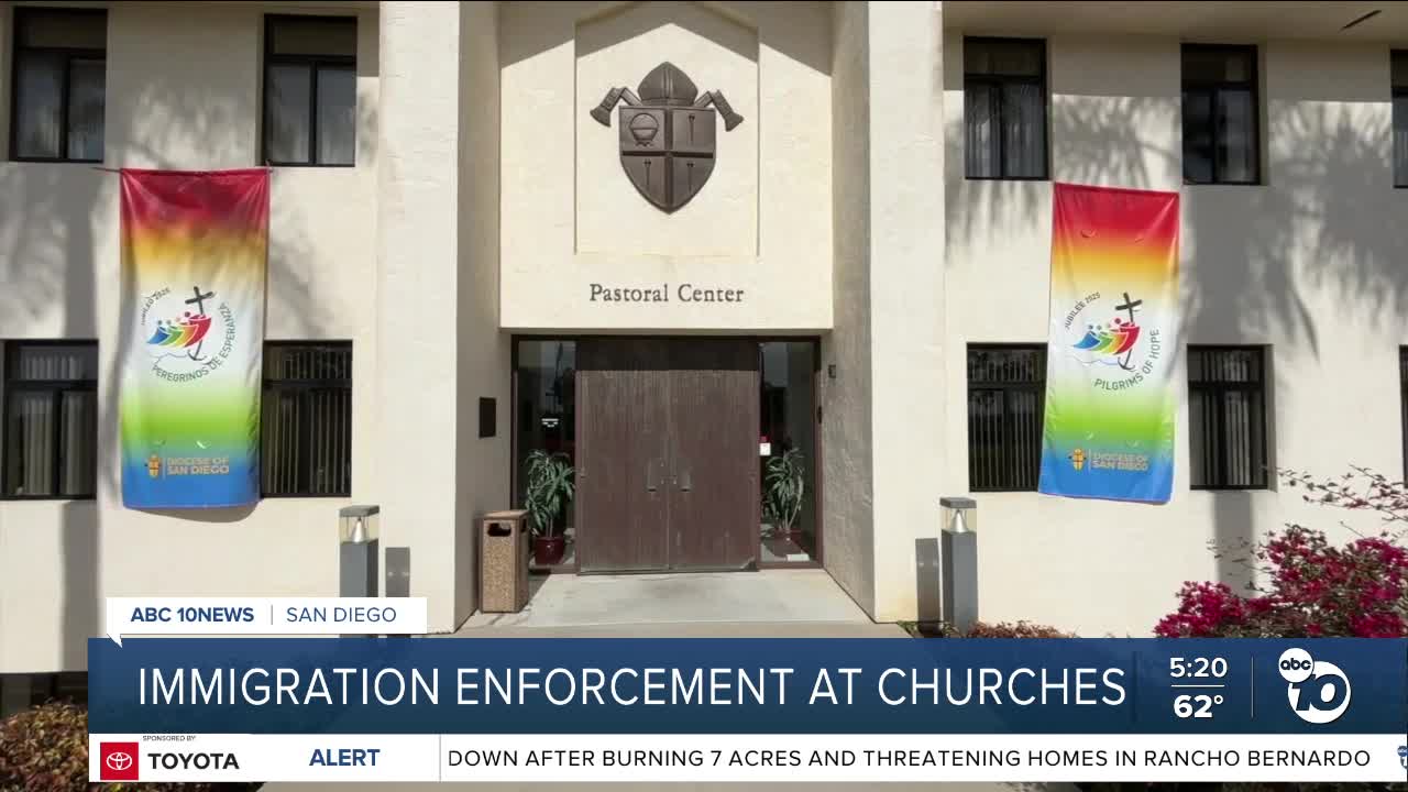 Immigration enforement at churches