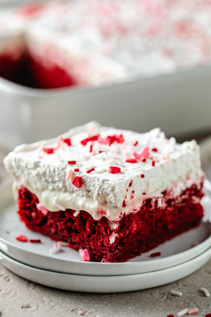 Red Velvet Poke Cake