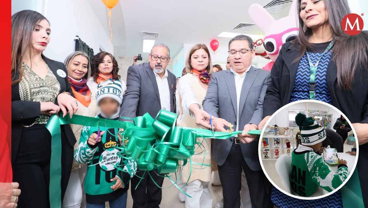 Santos Laguna inaugura ludoteca en Clínica 16 del IMSS en Torreón