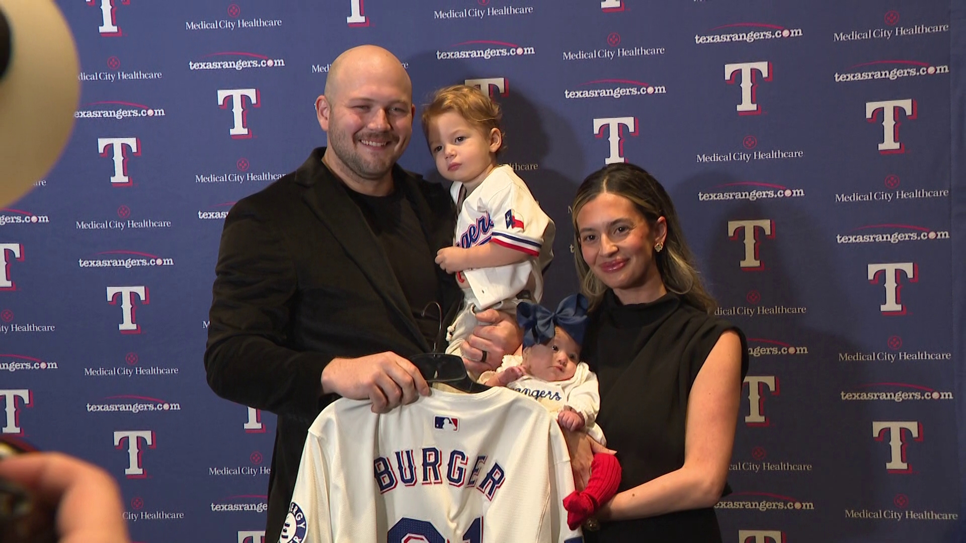 Jake Burger will wear No. 21 with the Texas Rangers for his daughter ...