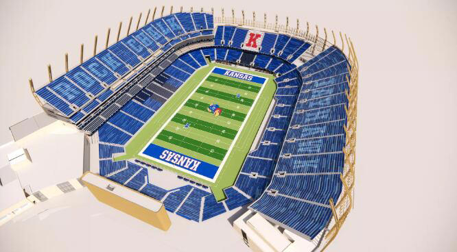 Kansas Athletics reveals seat designs for renovated Memorial Stadium