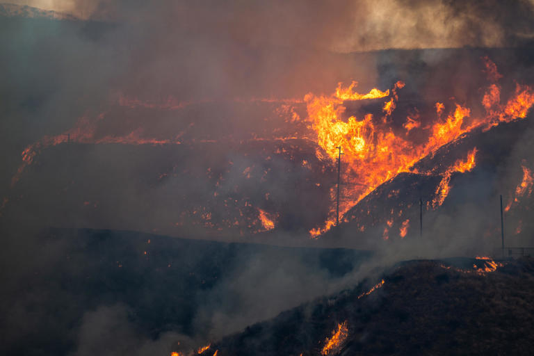 LA is on edge as new fires ignite — with one already rampaging across ...