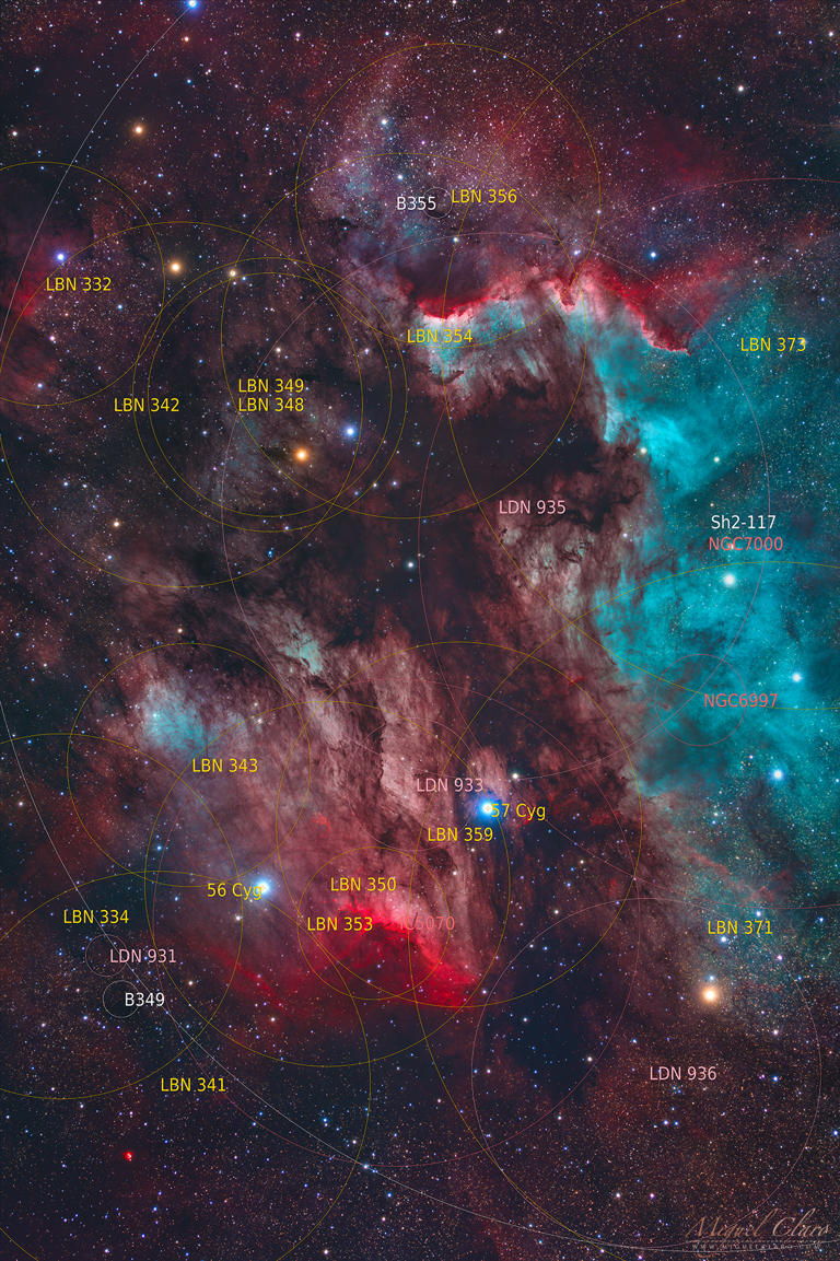 Astrophotographer captures a 'Great Dragon' in the Pelican Nebula (photo)