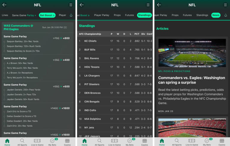 NFL Betting at bet365: Available Markets, Bet Types & Notable Features