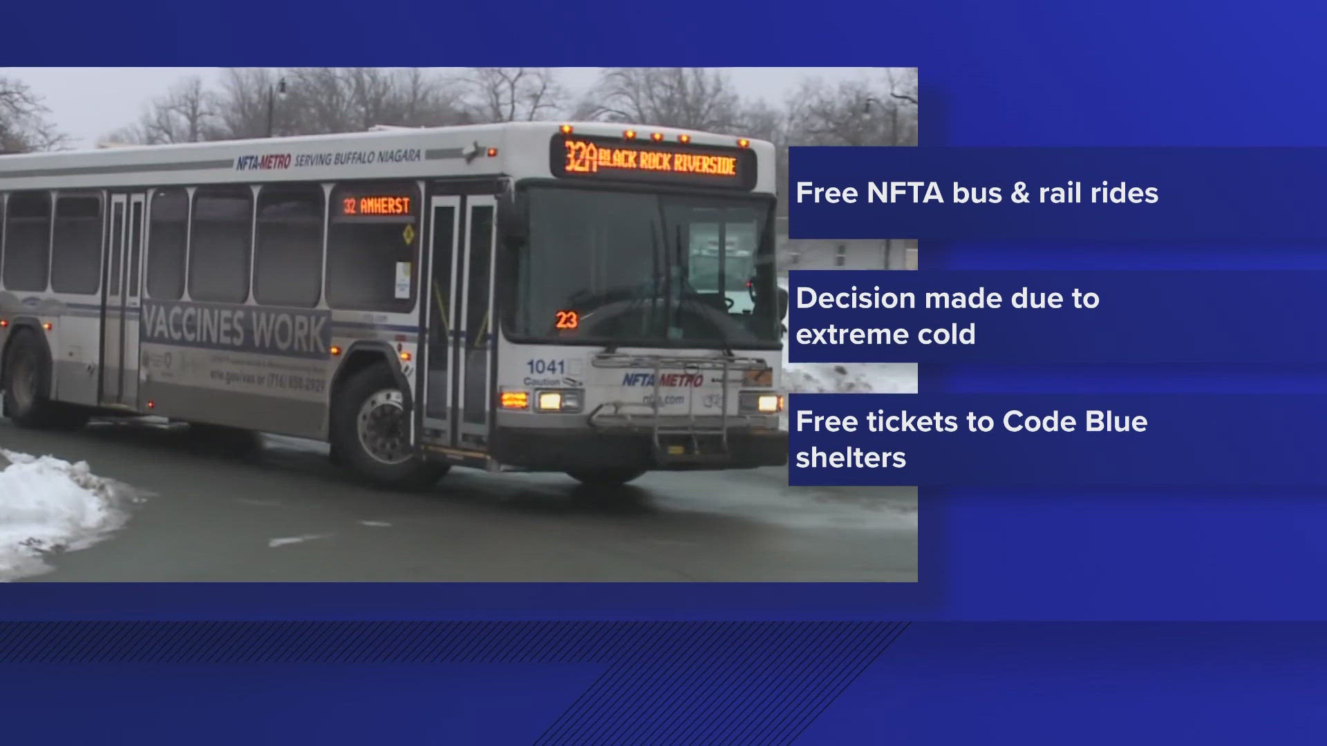 Free NFTA bus and rail rides today