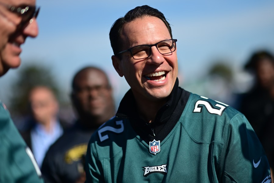 Pennsylvania Governor Josh Shapiro joins Eagles parade
