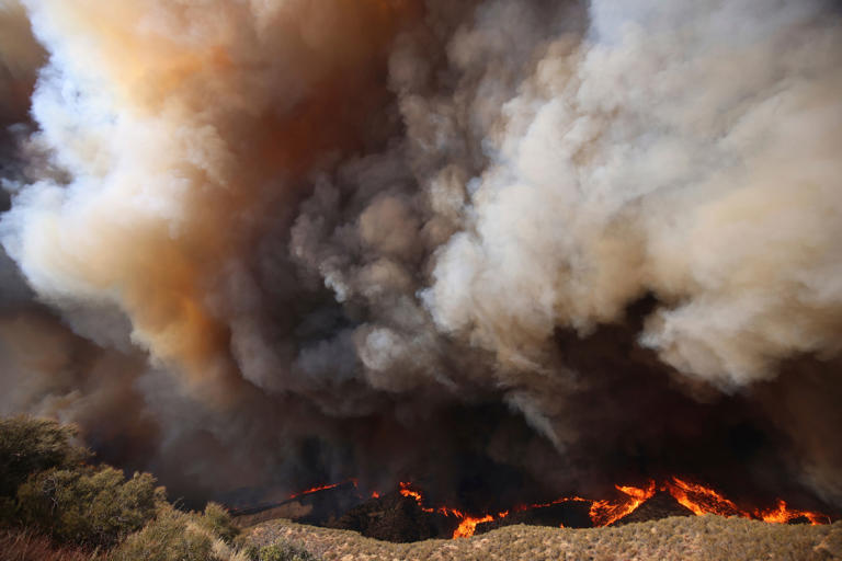 Hughes fire in Los Angeles prompts mandatory evacuations after it ...