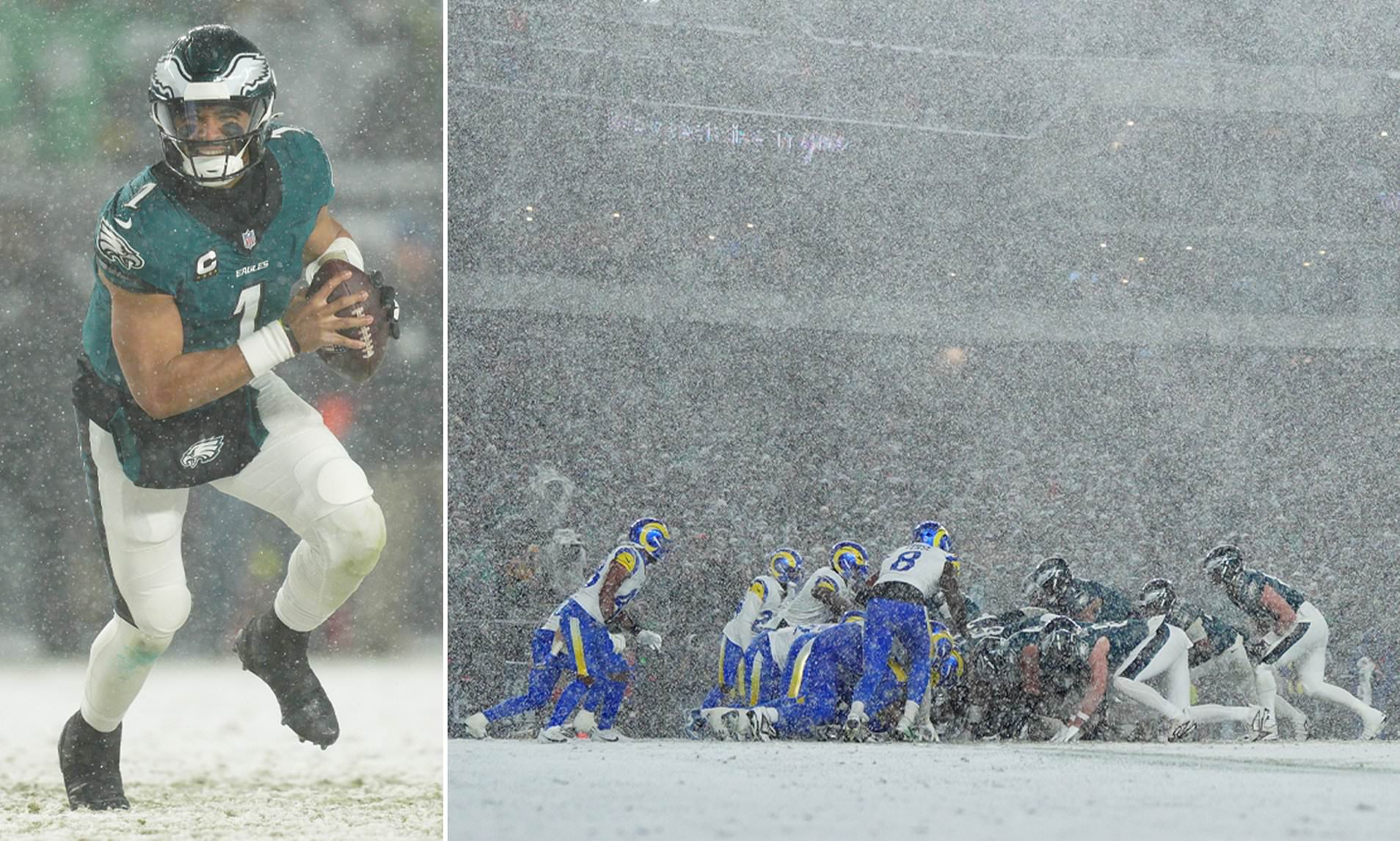 Fans baffled as Philadelphia Eagles sell the snow from their playoff ...